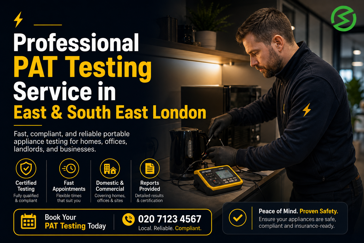 Professional PAT Testing Service in East & South East London